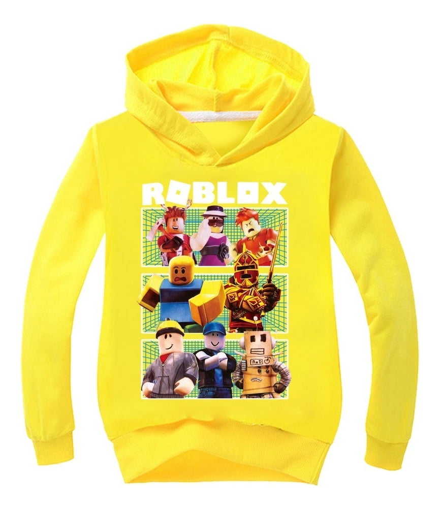 Roblox Kids Hoodie Sweatshirt Pullover Casual 100% Cotton Long Sleeve ...