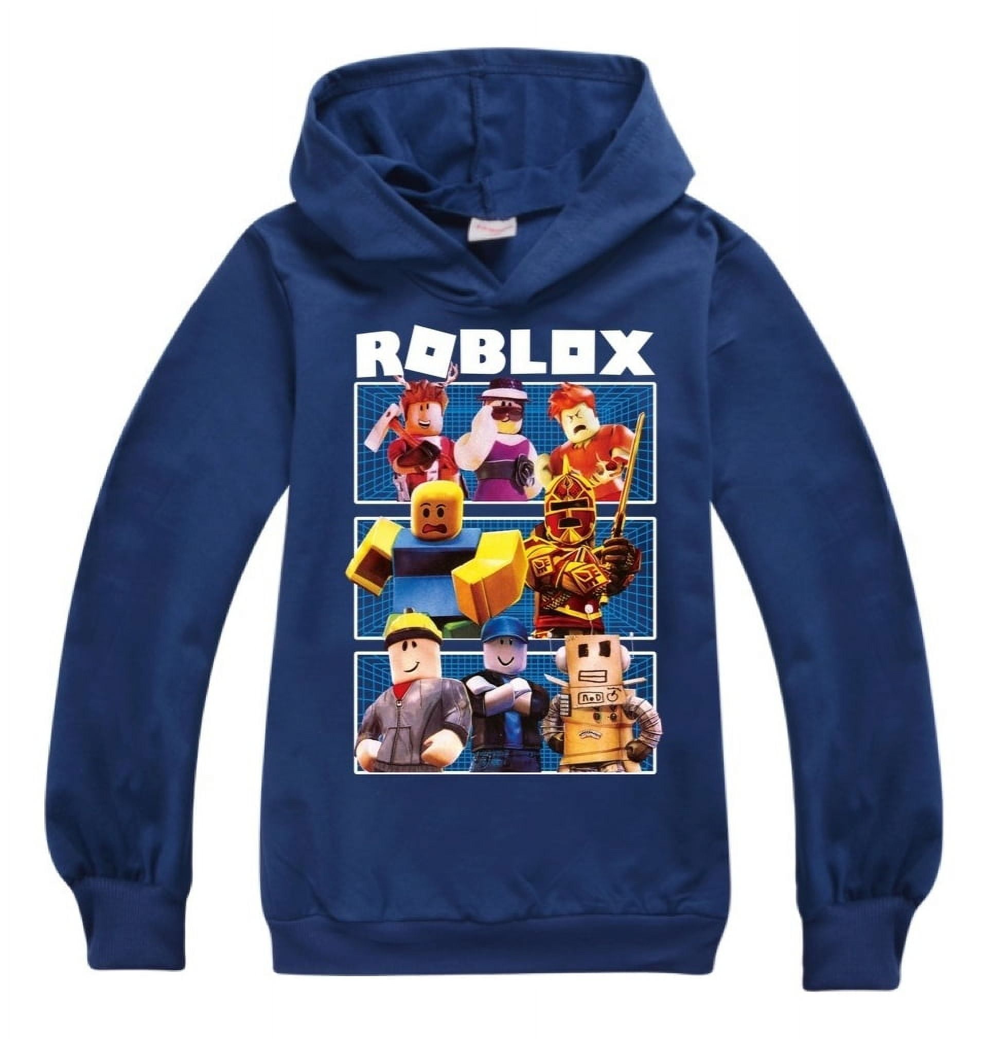 Roblox Kids Hoodie Sweatshirt Pullover Casual 100% Cotton Long Sleeve ...
