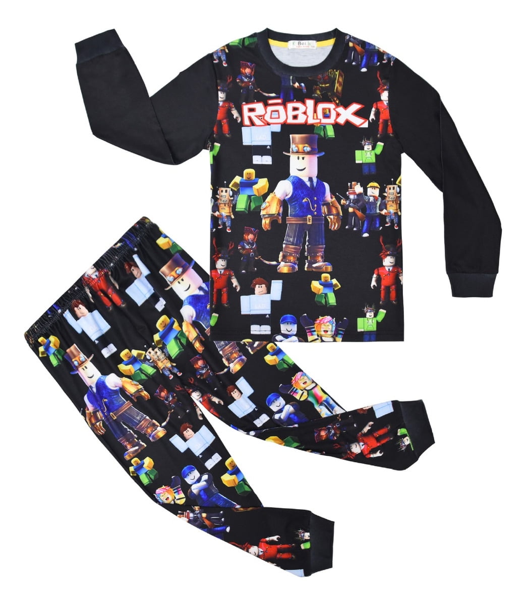 Roblox Kids Game Night Pajamas Set Boys Girls Sleepwear PJs - Walmart.com
