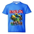 Roblox Kids T-shirt YouTube Xbox Game Builderman Cartoon Graphic Print ...