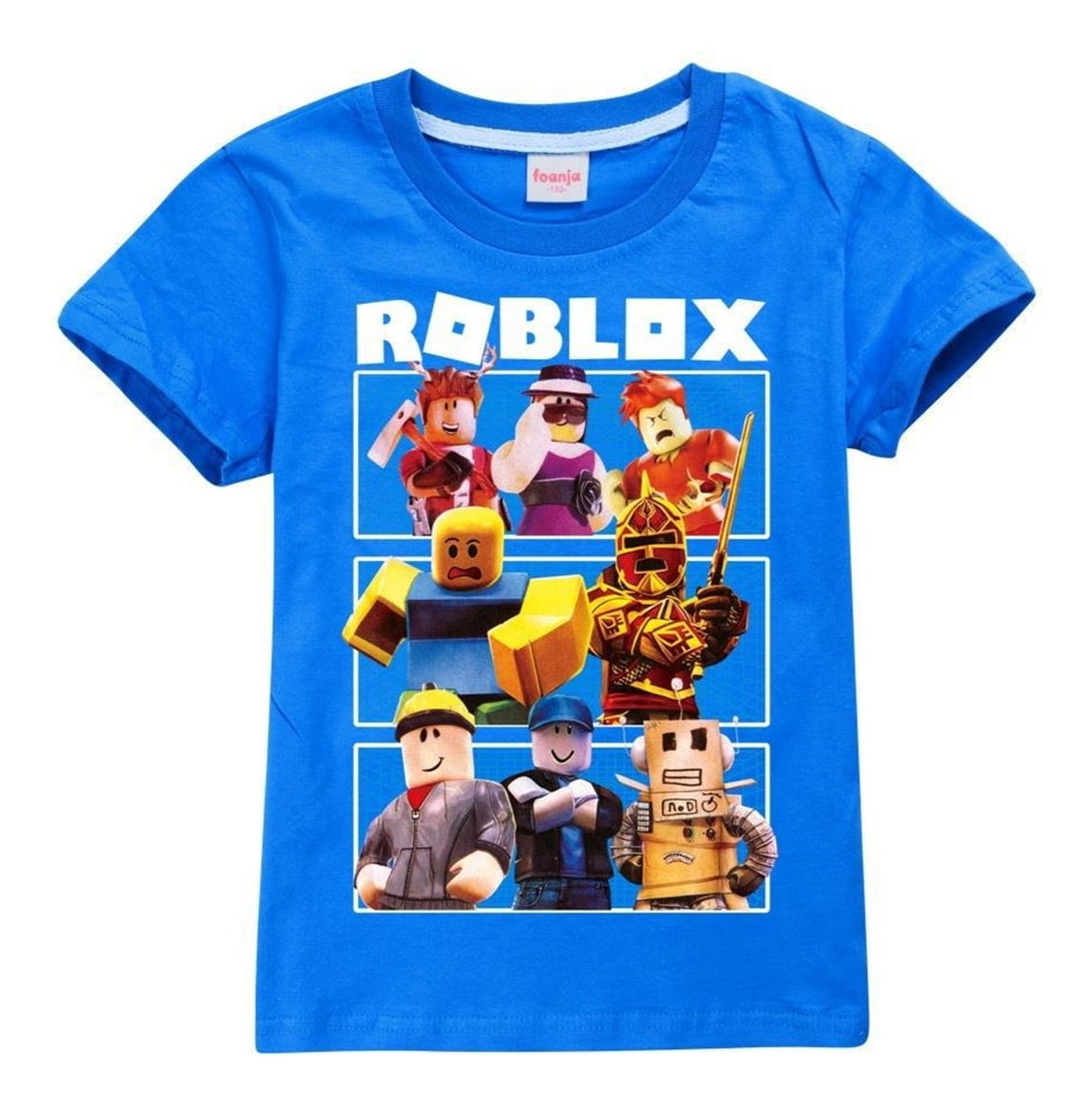 Roblox Kids T-shirt Game Builderman Cartoon Shirt Graphic Print Boys ...