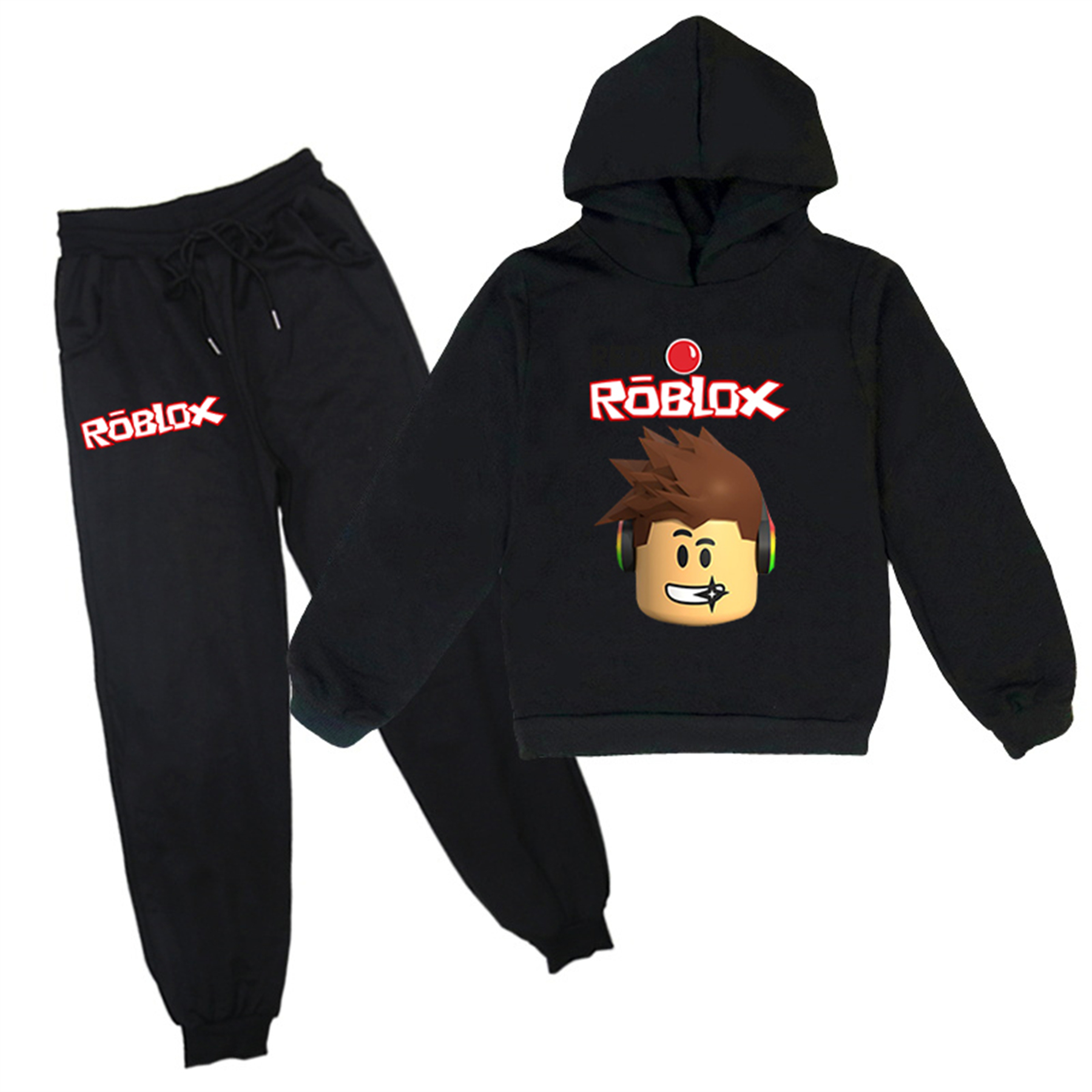 Roblox Long Sleeve Hoodies and Sweatpants Set Casual Sweatsuits 2 Piece ...