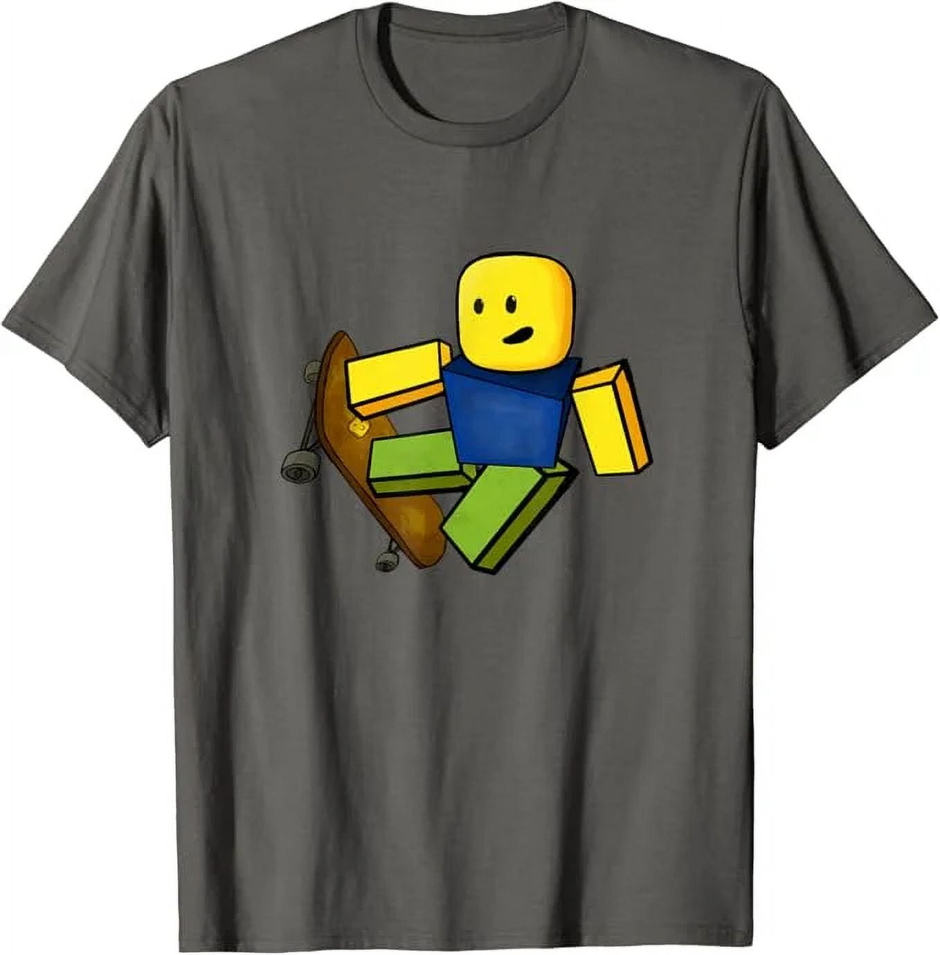 Roblox Noob Character Tee Cool Video Game Camiseta Gris - Walmart.com