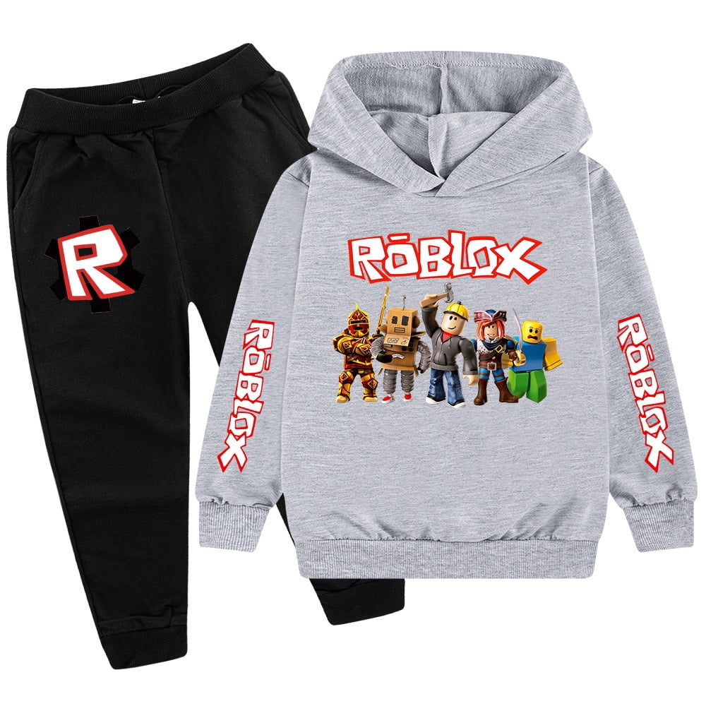 Roblox Outfit Set- Youth Tracksuit Hoodie Sweatpants Set 2 Piece ...