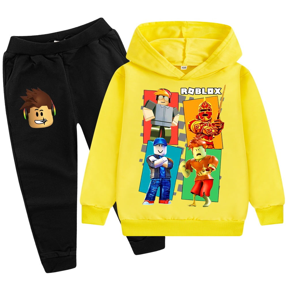 Roblox Outfit Set- Youth Tracksuit Hoodie Sweatpants Set 2 Piece ...