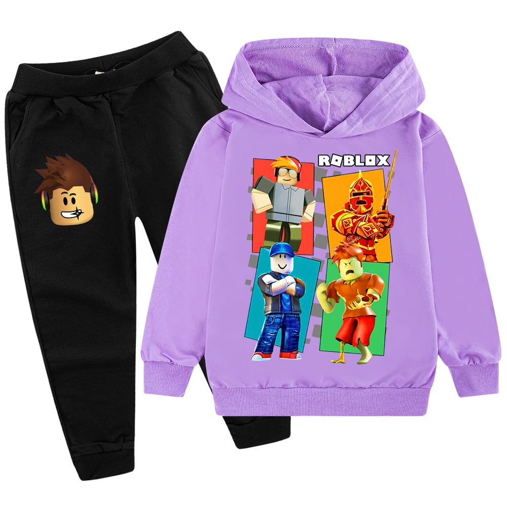 Roblox Outfit Set- Youth Tracksuit Hoodie Sweatpants Set 2 Piece ...