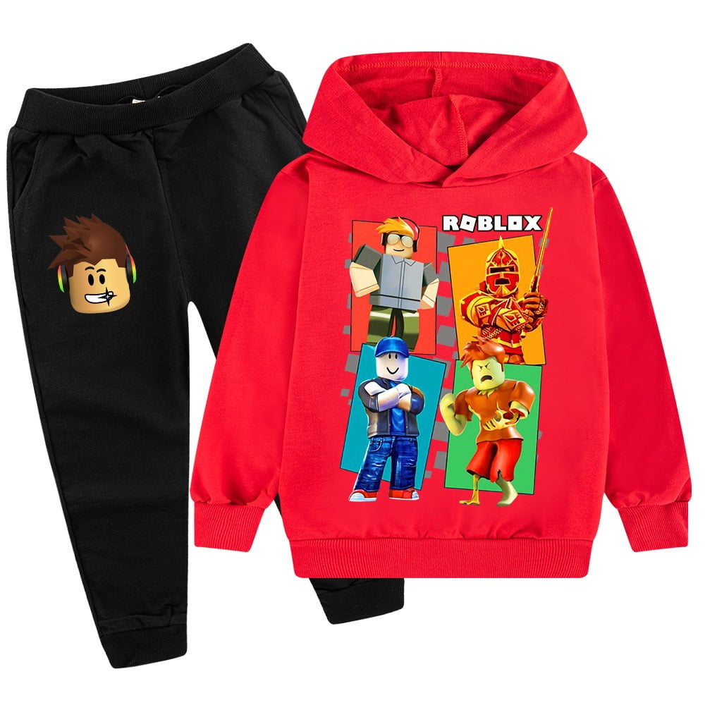 Roblox Outfit Set- Youth Tracksuit Hoodie Sweatpants Set 2 Piece ...