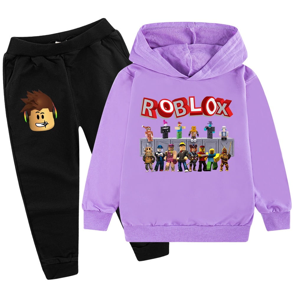 Roblox Outfit Set- Youth Tracksuit Hoodie Sweatpants Set 2 Piece ...