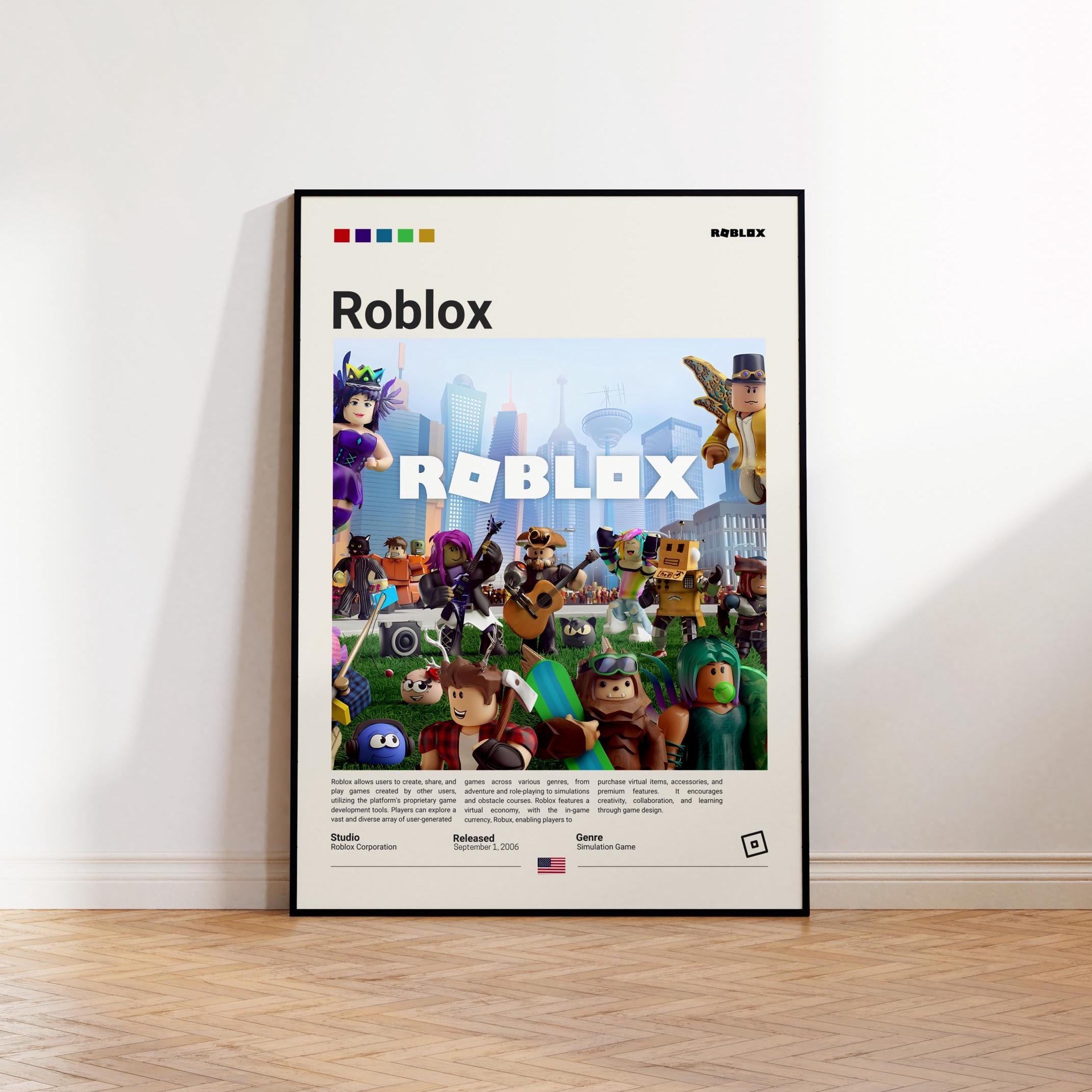 Roblox Poster, Gaming Room Poster, Roblox Fan Gift, Gaming Print Poster ...