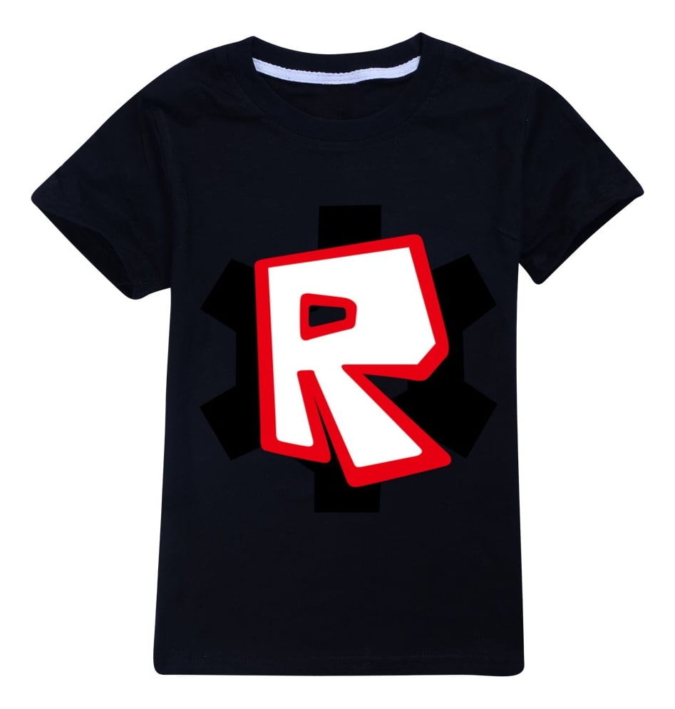 Roblox Red "R" Logo Kids T-Shirt Boys Girls Iconic Gamer Print Short ...