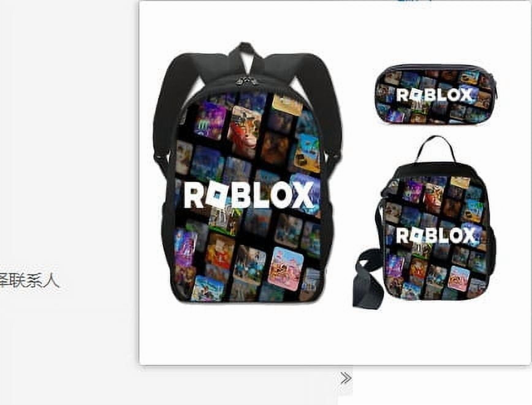 Roblox School Bag Student Backpack fashion Trendy Backpack Three-piece ...