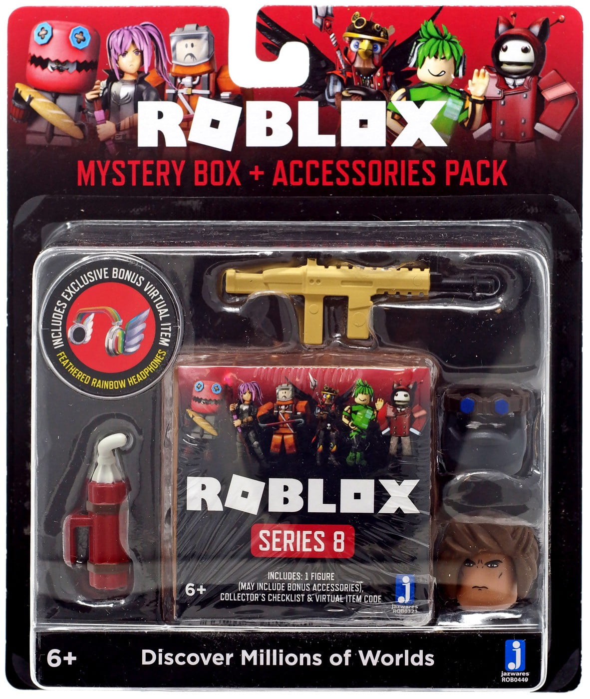 Jazwares Roblox Series 8 Mystery Box, Build Figure, Accessories ...