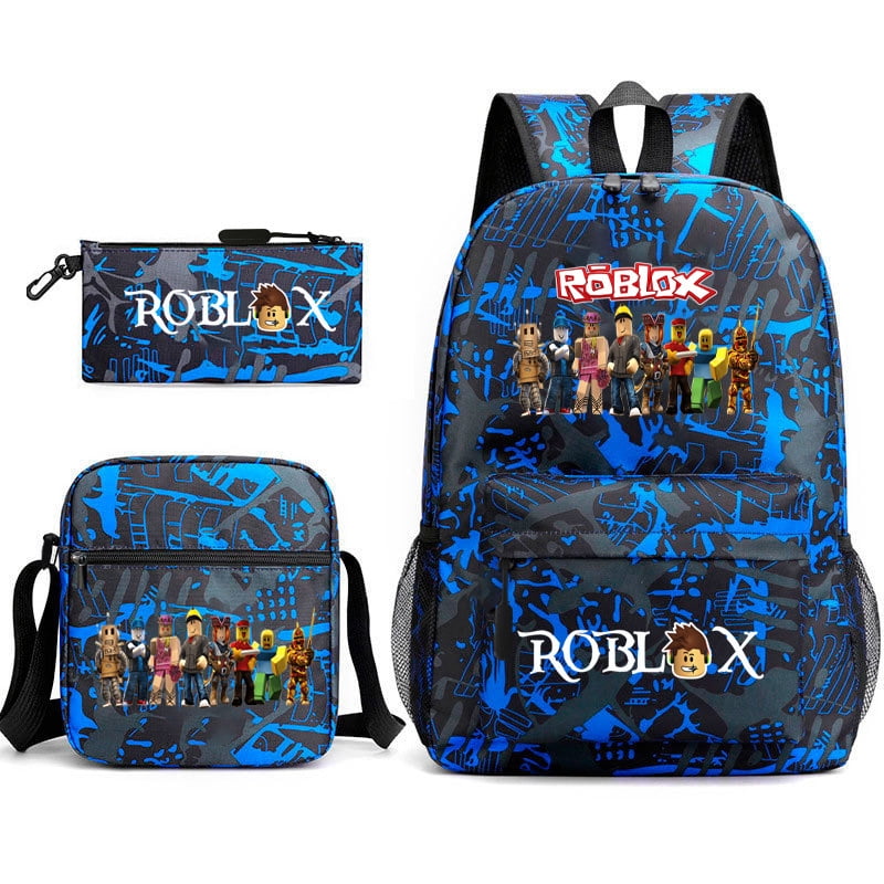 Roblox Starry Sky Backpack Large Capacity Student School Bag Three ...