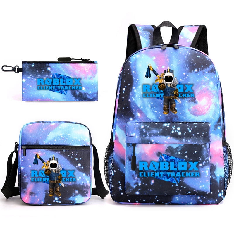 Roblox Starry Sky Backpack Large Capacity Student School Bag Three ...