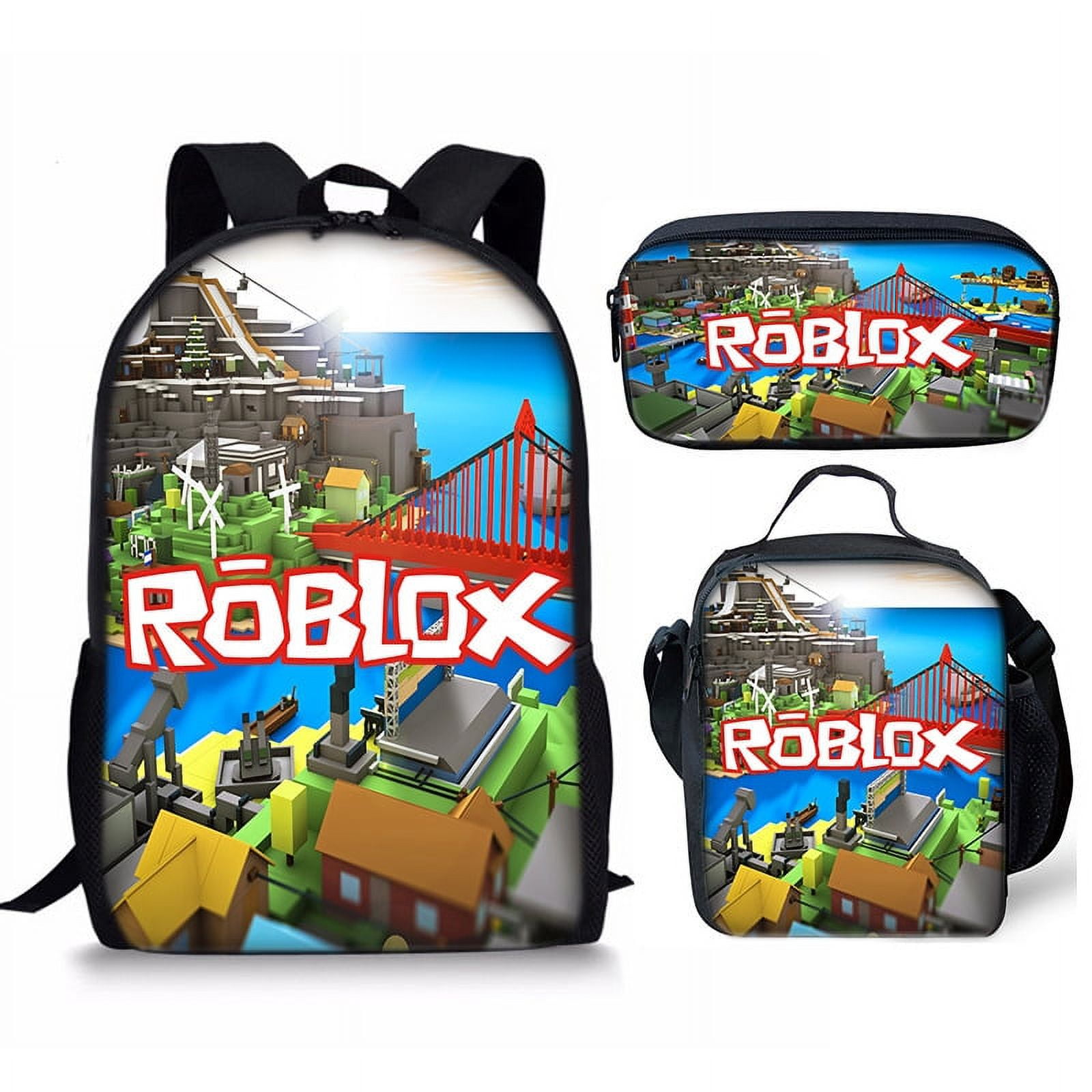Roblox Student Schoolbag Backpack Three-Piece Set - Walmart.com