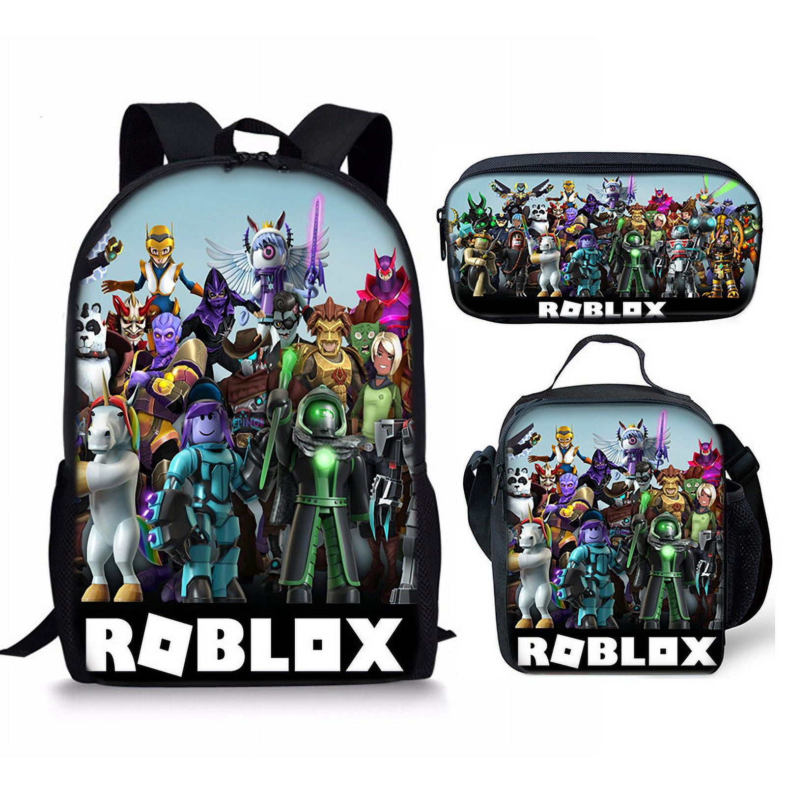 Roblox Student Schoolbag Backpack Three-Piece Set - Walmart.com