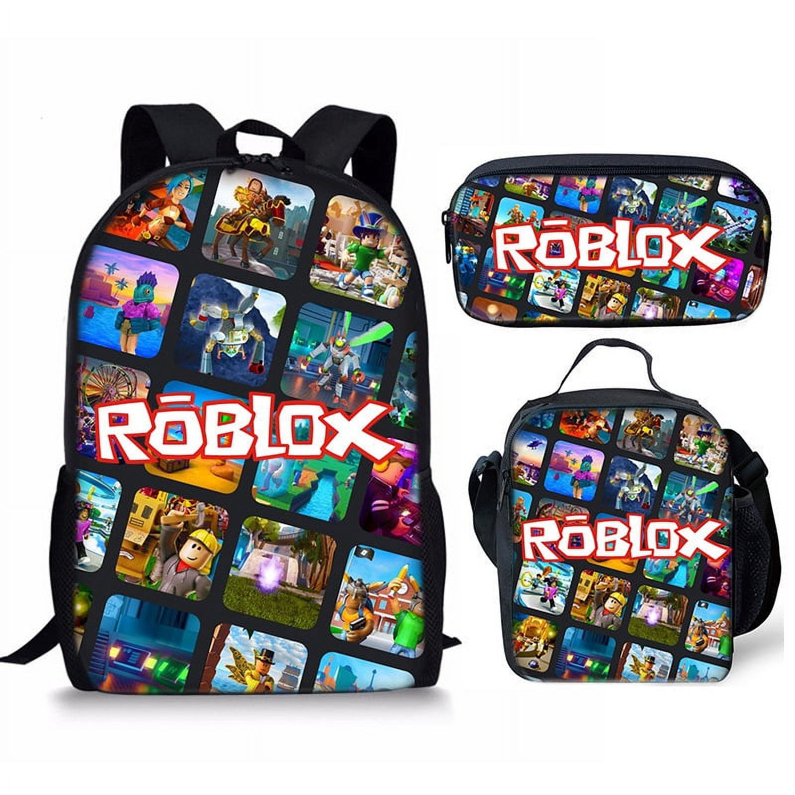 Roblox Student Schoolbag Backpack Three-Piece Set - Walmart.com