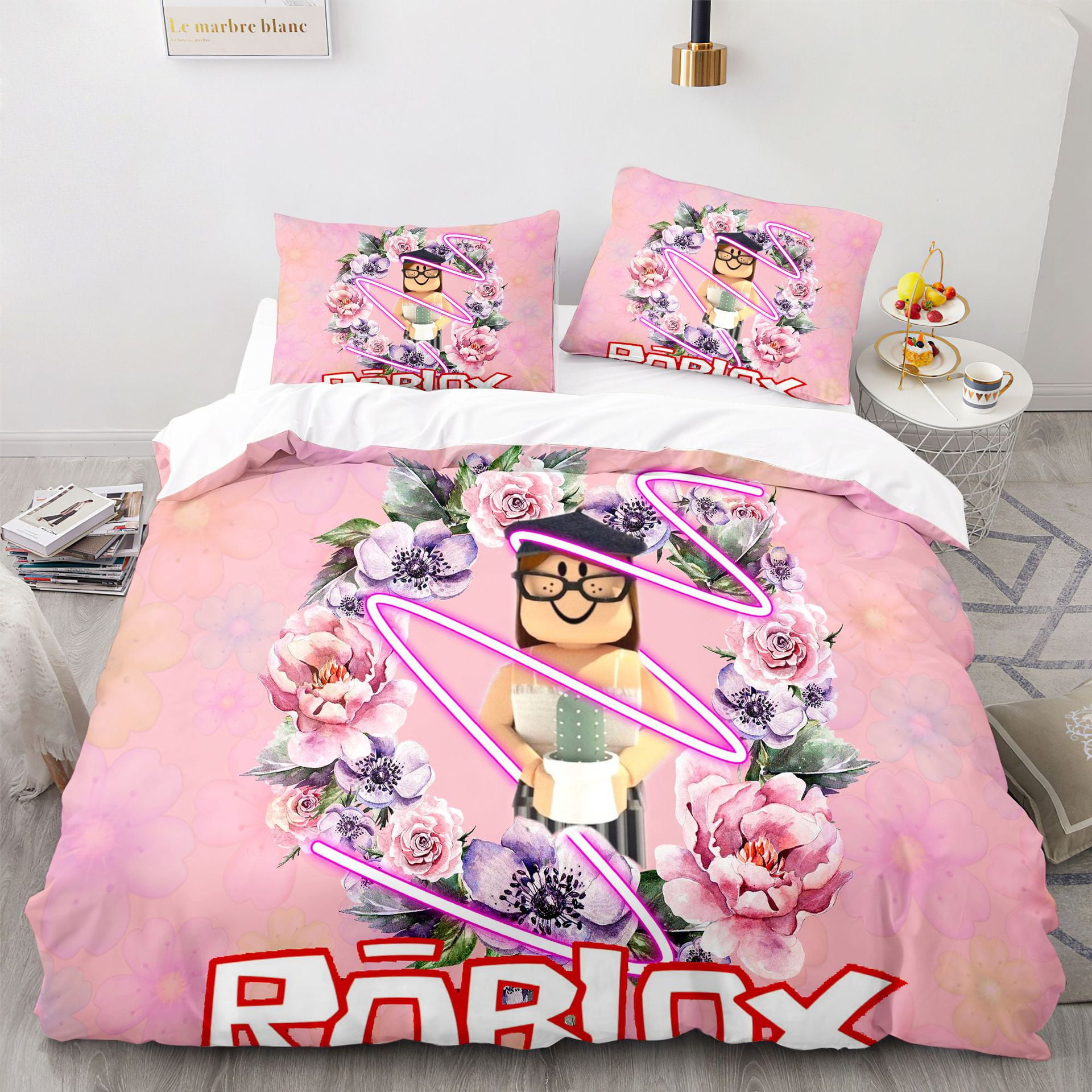 Roblox Superfiber Bed 3-piece 3D Printed Duvet Cover With Pillowcase ...
