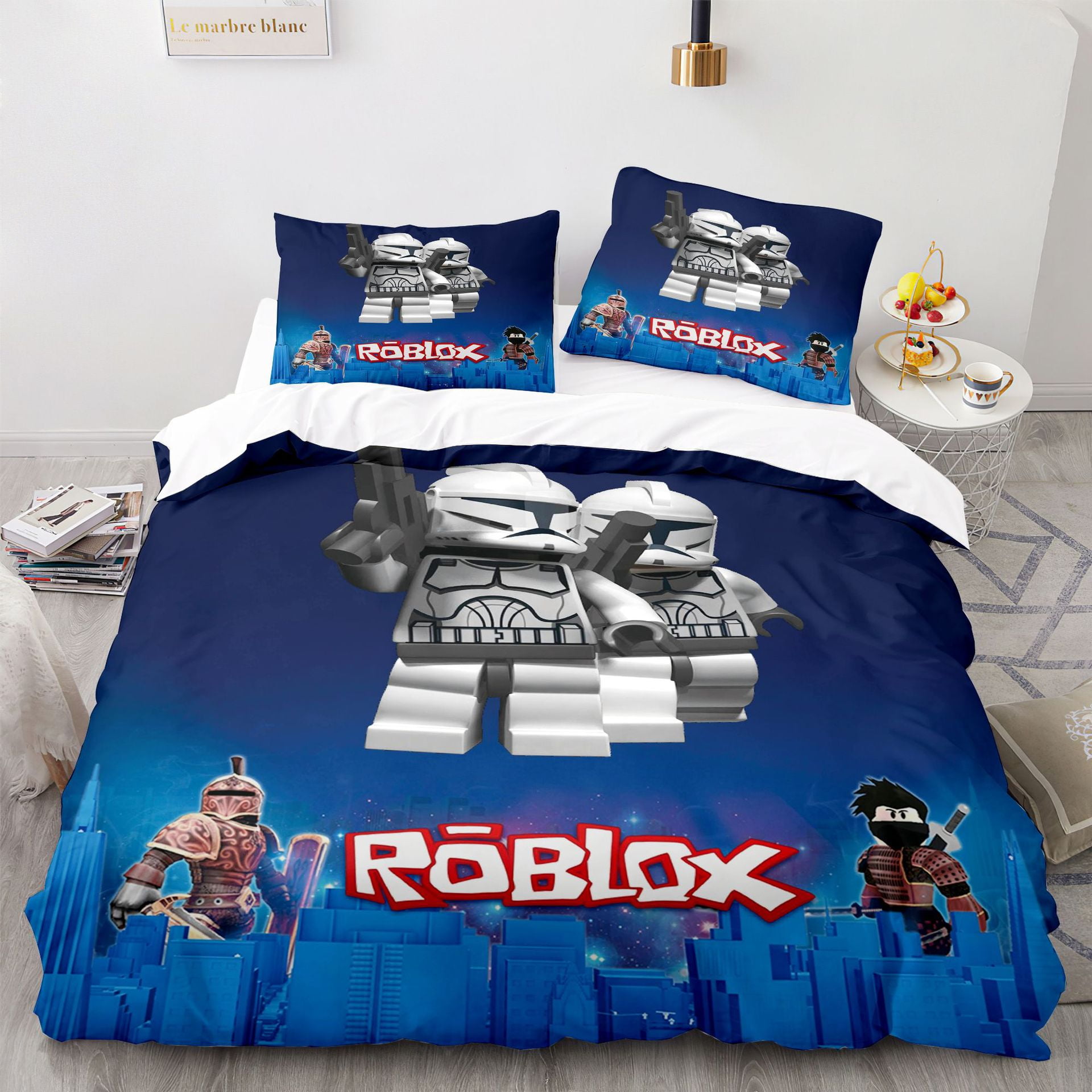 Roblox Superfiber Bed 3-piece 3D Printed Duvet Cover With Pillowcase ...