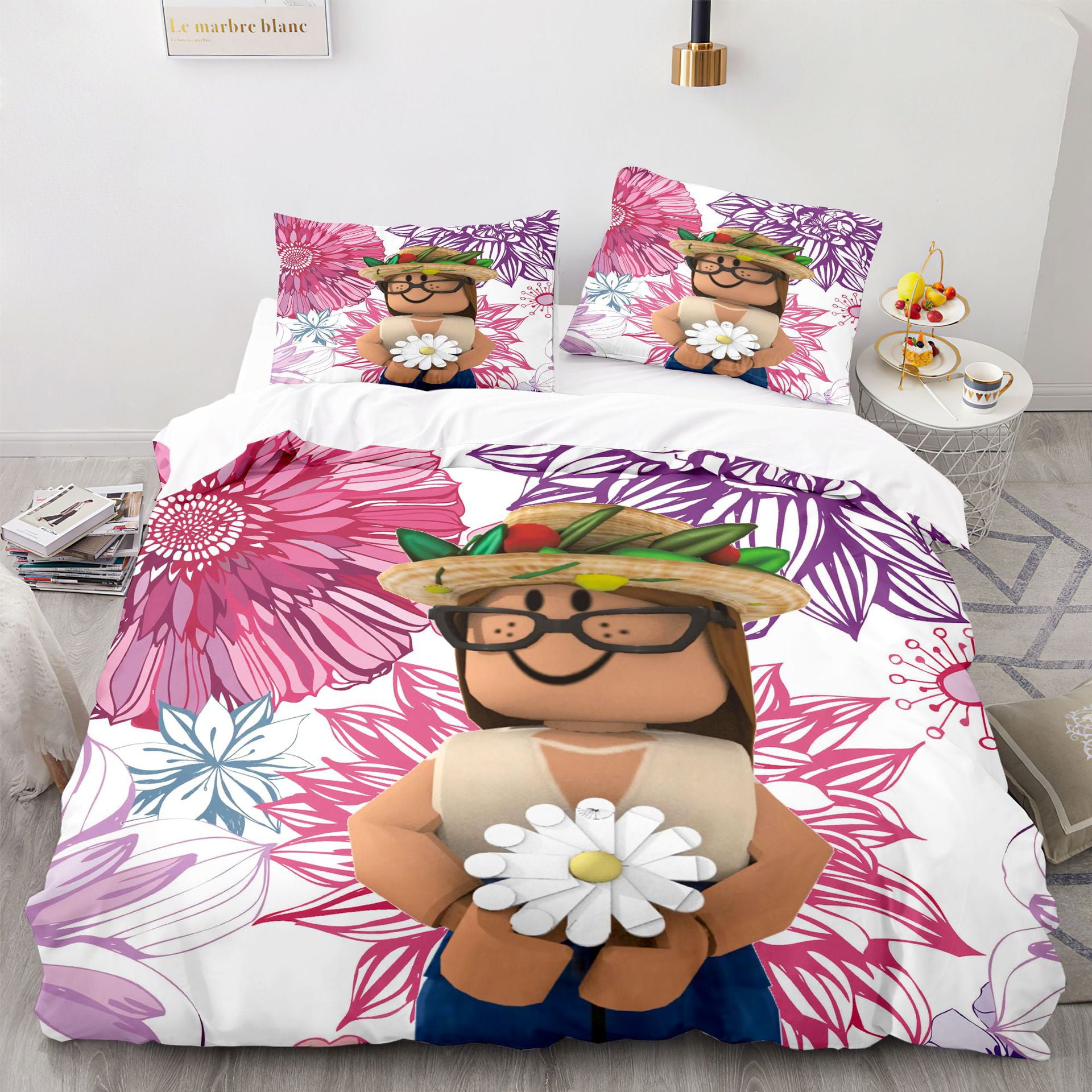 Roblox Superfiber Bed 3-piece 3D Printed Duvet Cover With Pillowcase ...