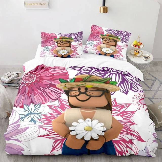 Roblox Superfiber Bed 3-piece 3D Printed Duvet Cover With Pillowcase ...