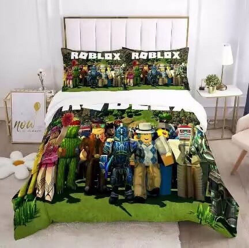 Roblox Superfiber Bed 3-piece 3D Printed Duvet Cover With Pillowcase ...