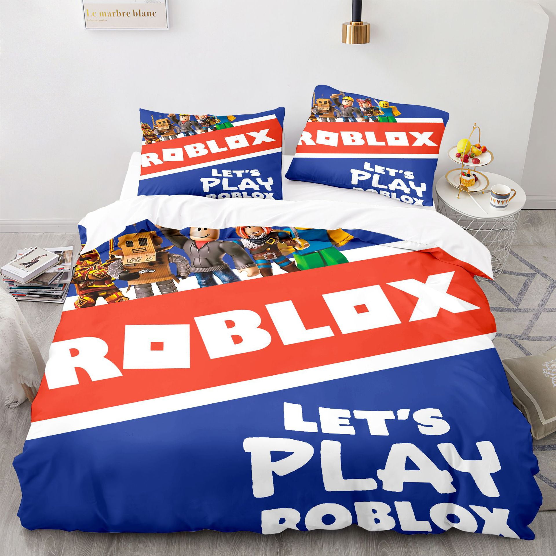 Roblox Superfiber Bed 3-piece 3D Printed Duvet Cover With Pillowcase ...
