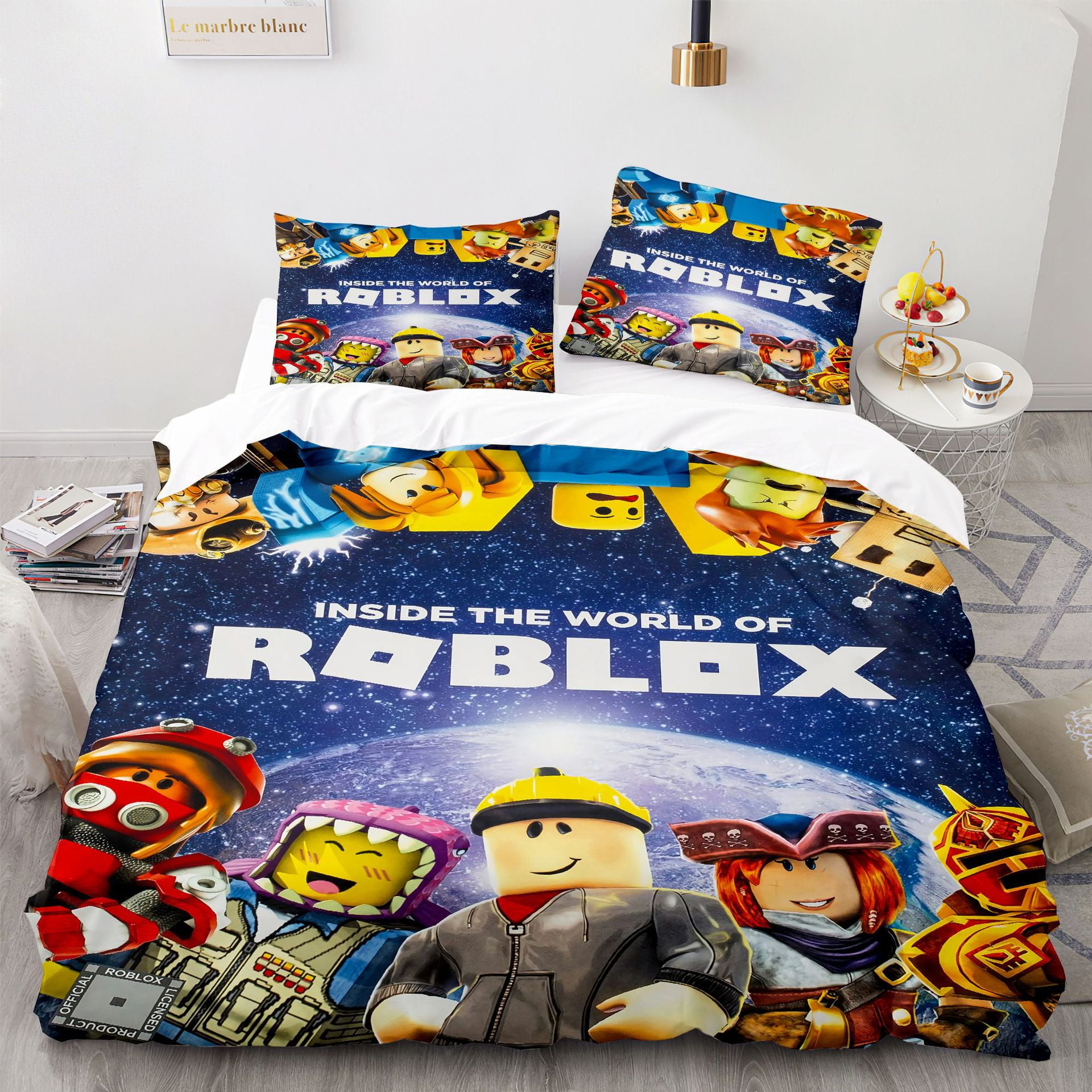 Roblox Superfiber Bed 3-piece 3D Printed Duvet Cover With Pillowcase ...