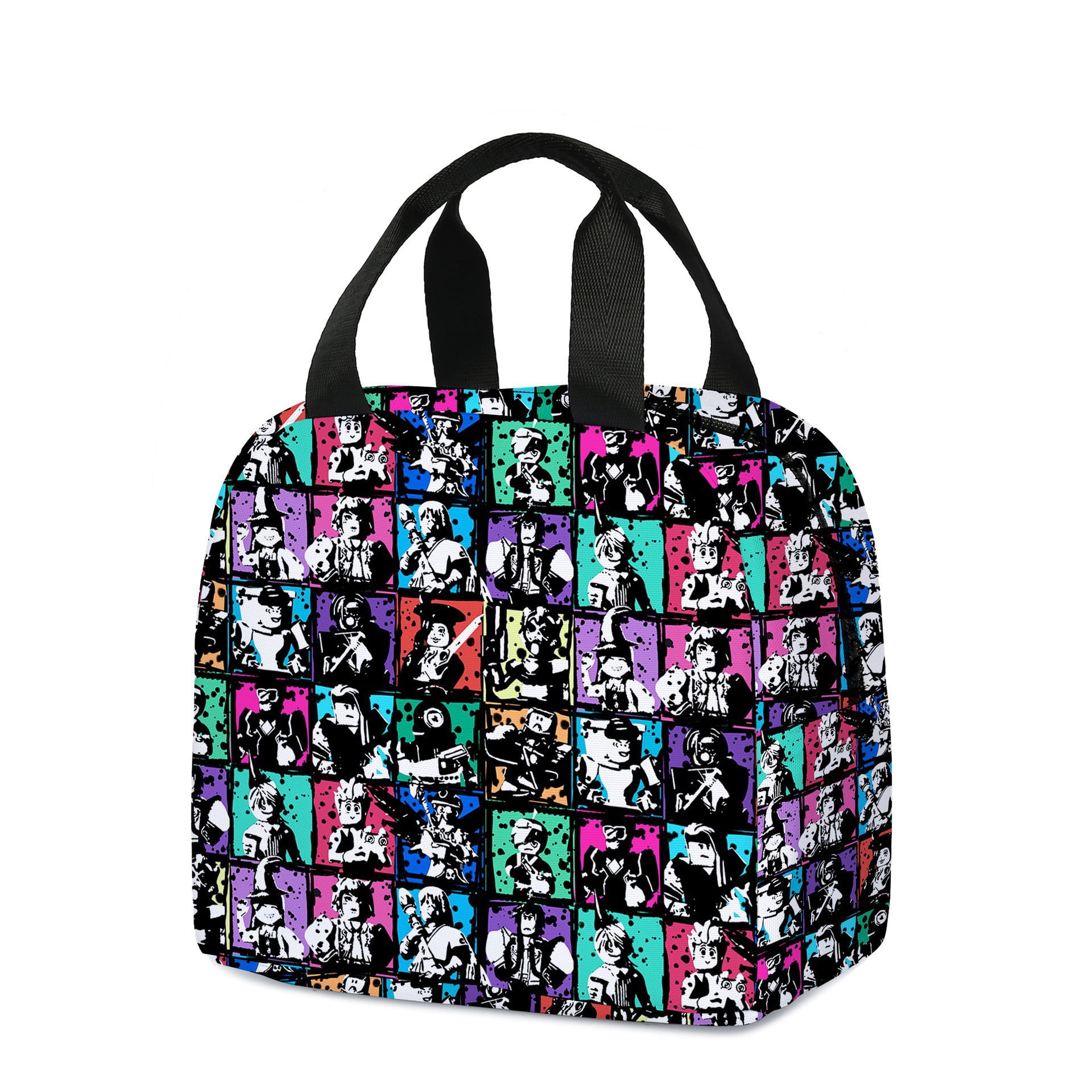 Roblox Themed Lunch Bag, Reusable Insulated Lunch Box Refrigerator Tote ...