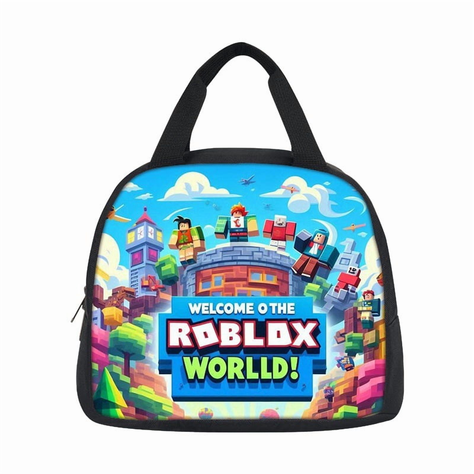 Roblox Themed Lunch Bag, Reusable Insulated Lunch Box Refrigerator Tote ...