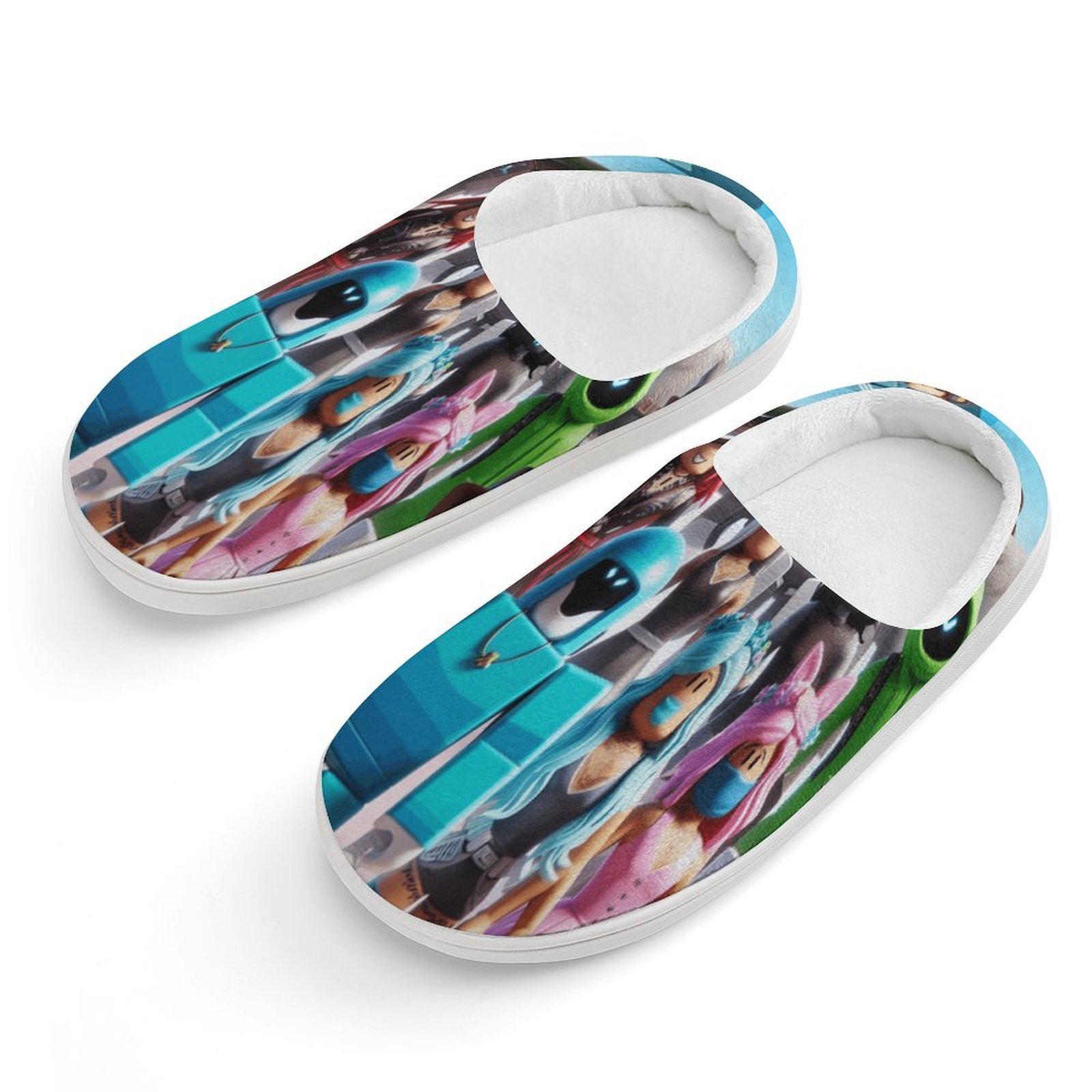 Roblox children's cotton slippers, comfortable indoor home shoes, a ...