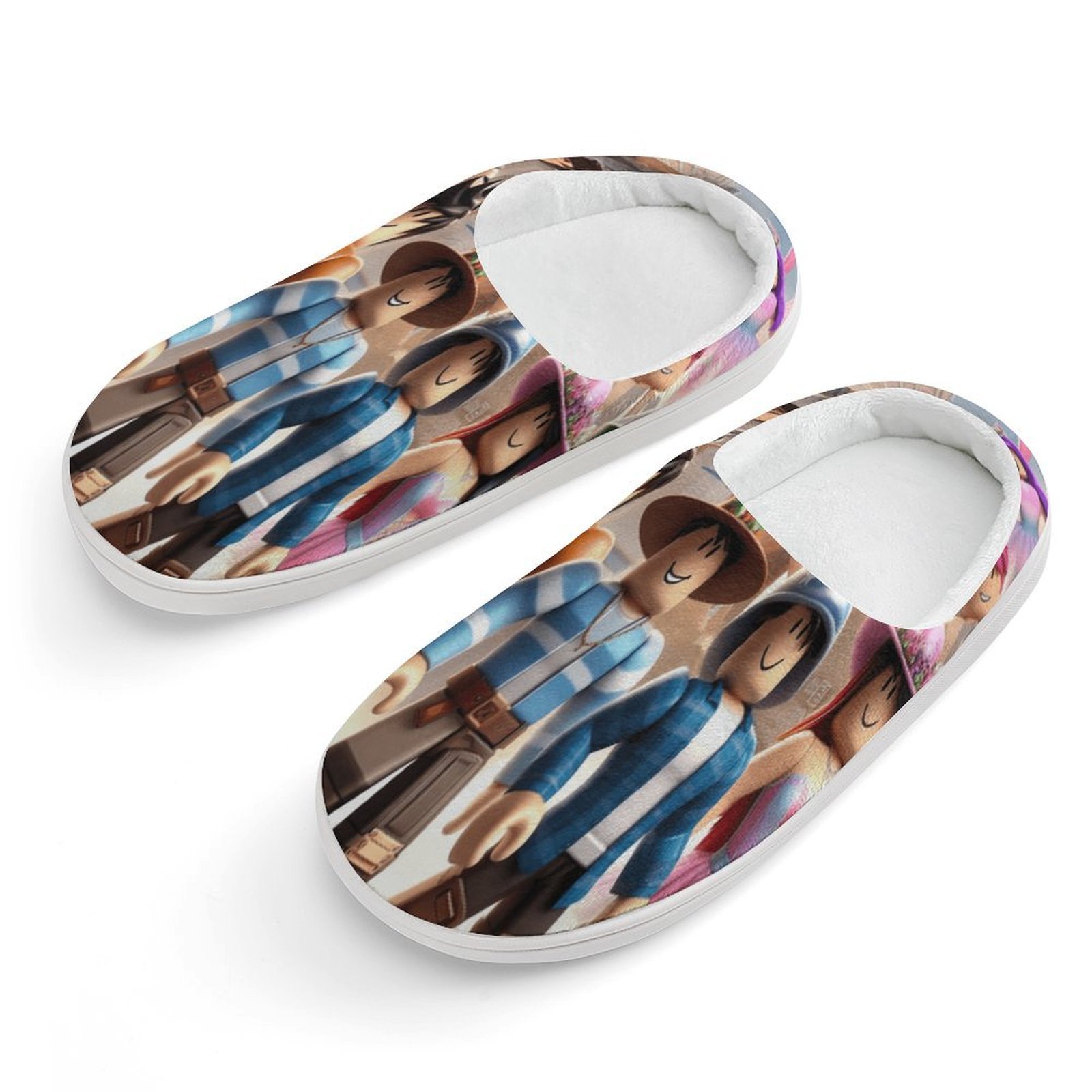 Roblox children's cotton slippers, comfortable indoor home shoes, a ...