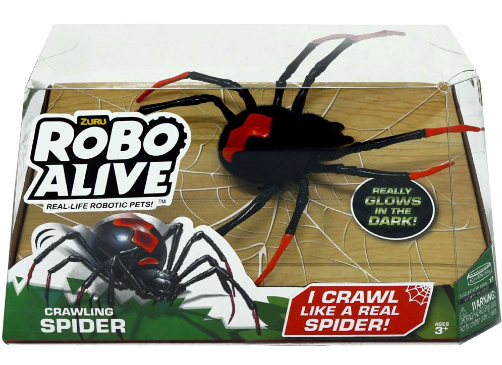Zuru Robo Alive Crawling Spider: Glow-in-the-Dark Robotic Toy Prank Bot ...