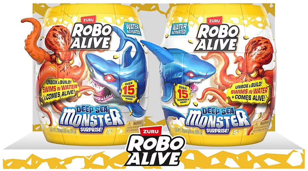 Robo Alive Deep Sea Monster SHARK & OCTOPUS 2-Pack Set - Walmart.com