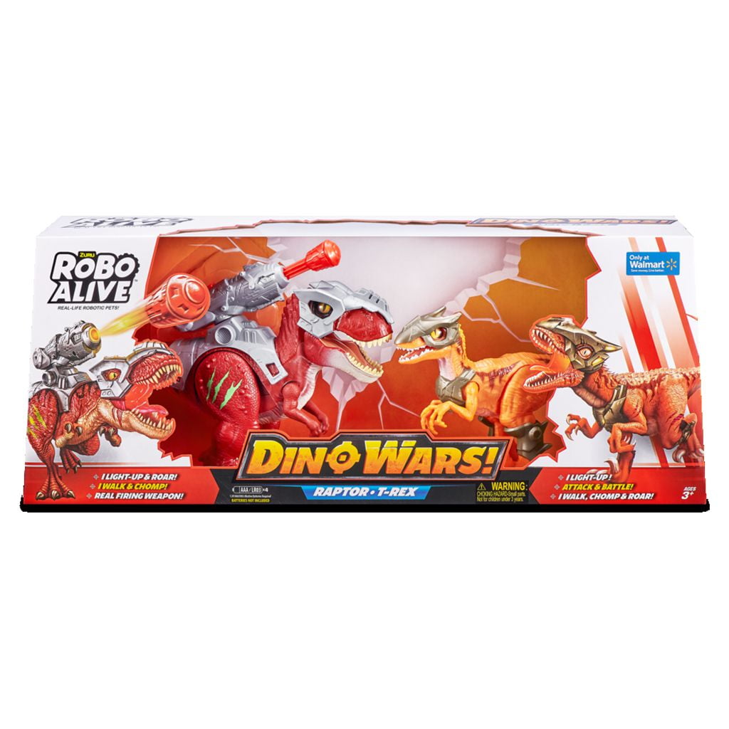 Robo Alive Electronic Pets Dino Wars Series 1 Combo Pack by ZURU Red ...