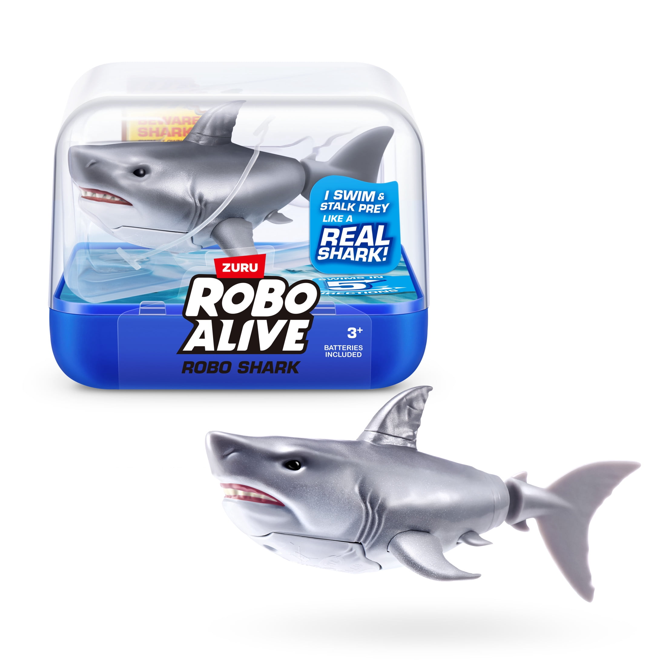 Robo Alive Water Activated Shark Robotic Bath Toy (White),for Kids ...