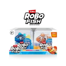 Robo Alive Robo Fish Swim'n Fish Bowl Playset (Orange) - Walmart.com