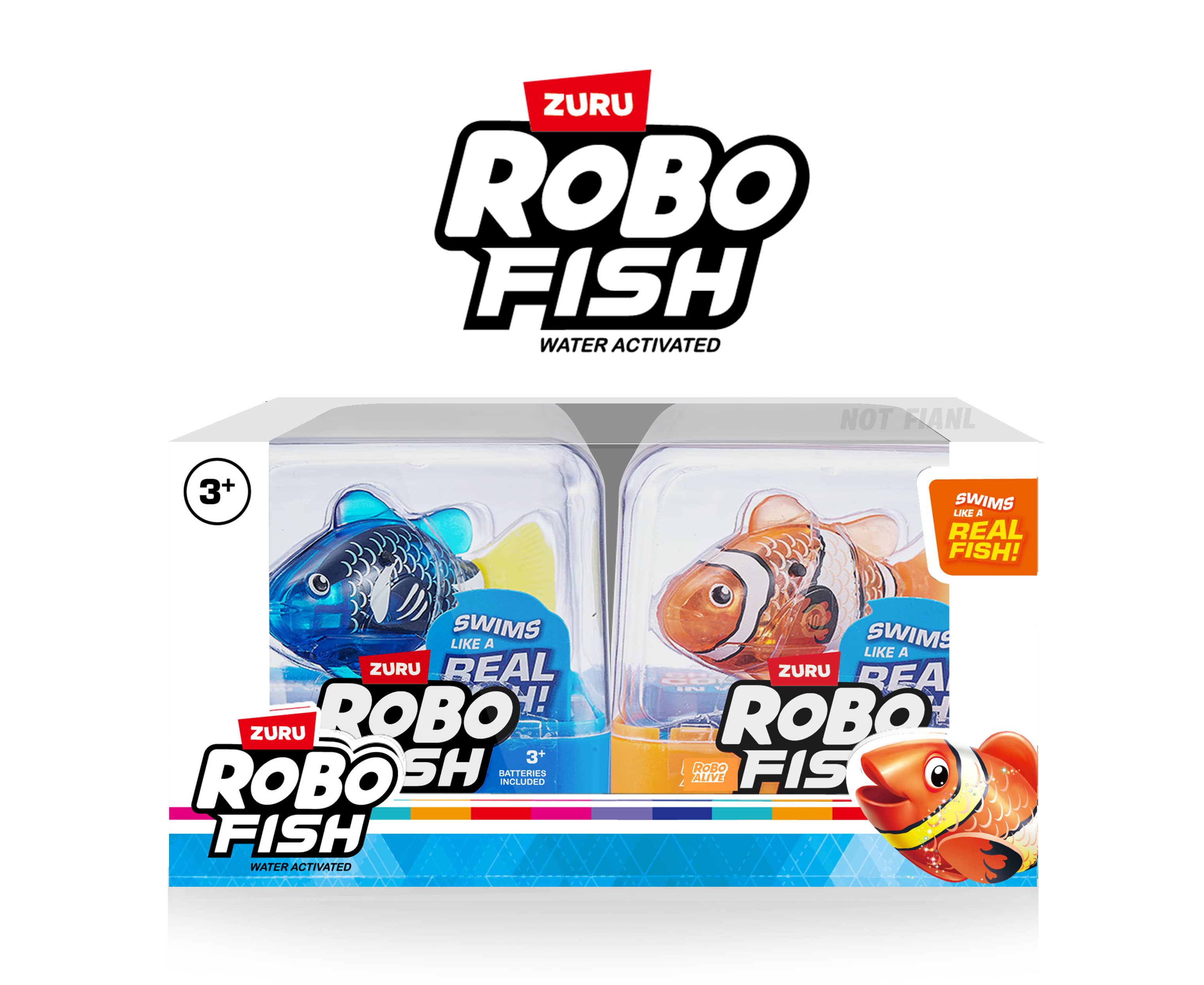 Robo Alive Robo Fish Swim'n Fish Bowl Playset (Orange) - Walmart.com