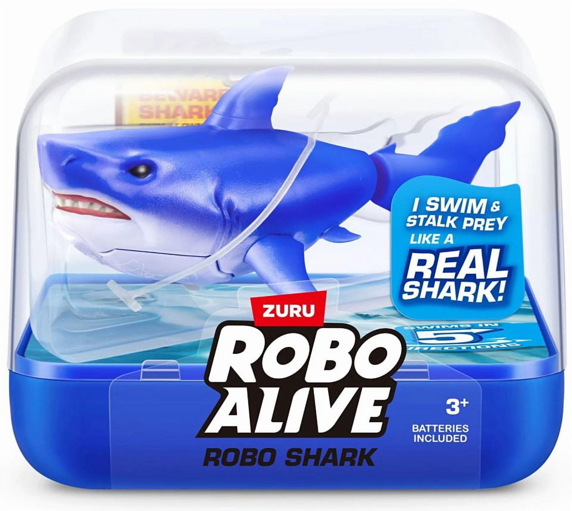 Robo Alive Robo Shark BLUE Robotic Pet Figure [Water Activated ...
