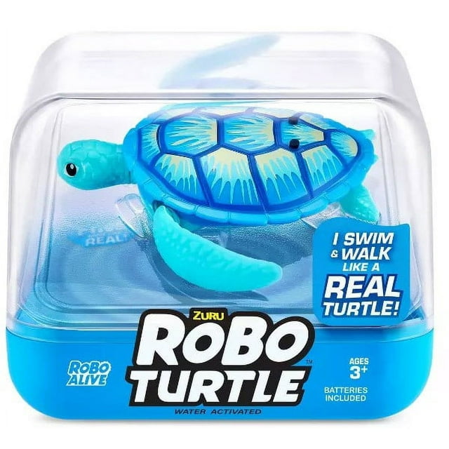 Robo Alive Robo Turtle Robotic Turtle Figure Electronic Pet - Walmart ...