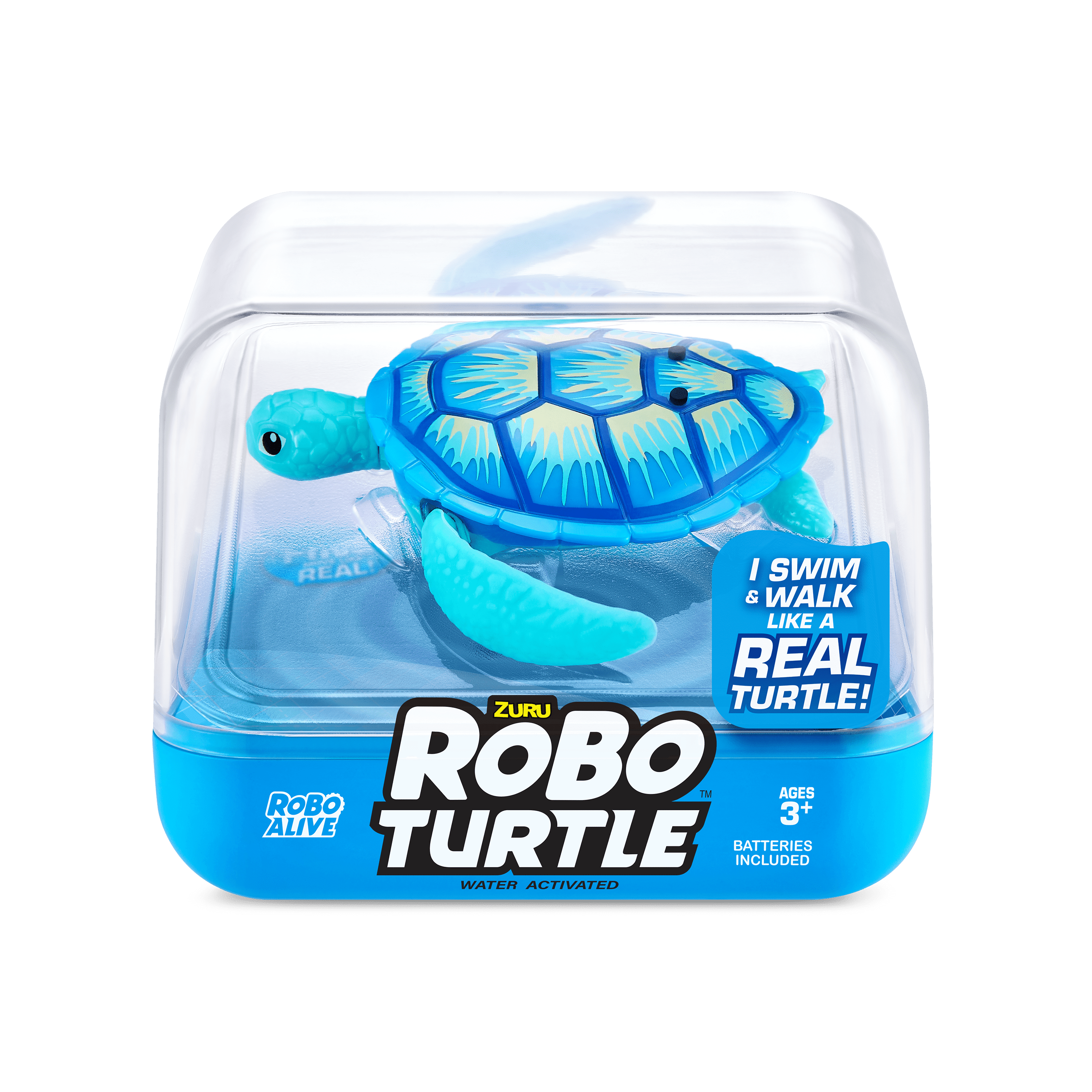 Robo Turtle Robotic Swimming Turtle by ZURU Blue Electronic Pet ...