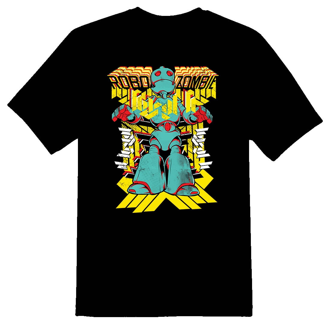 Robo Zombie black or white Tee - Walmart.com