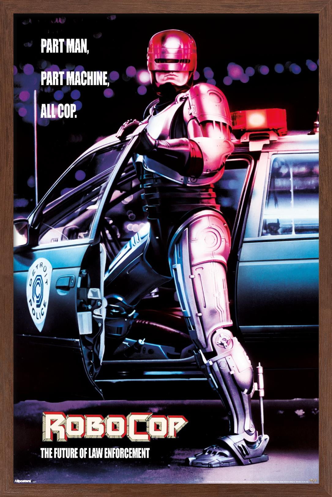 RoboCop (1987) - One Sheet Wall Poster, 22.375" x 34" Framed - Walmart.com