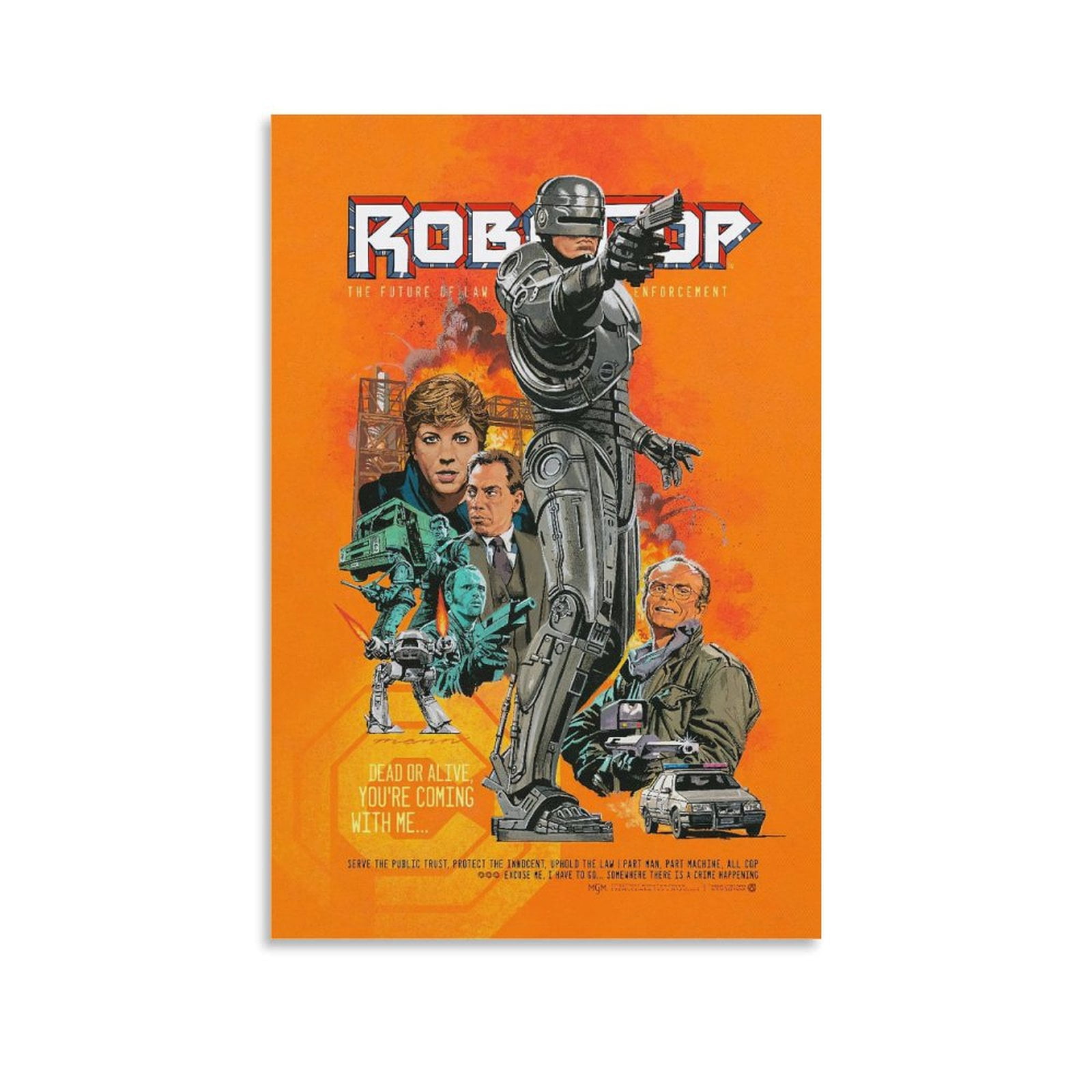 RoboCop Classic Movie Poster Artworks Picture Print Poster Wall Art ...
