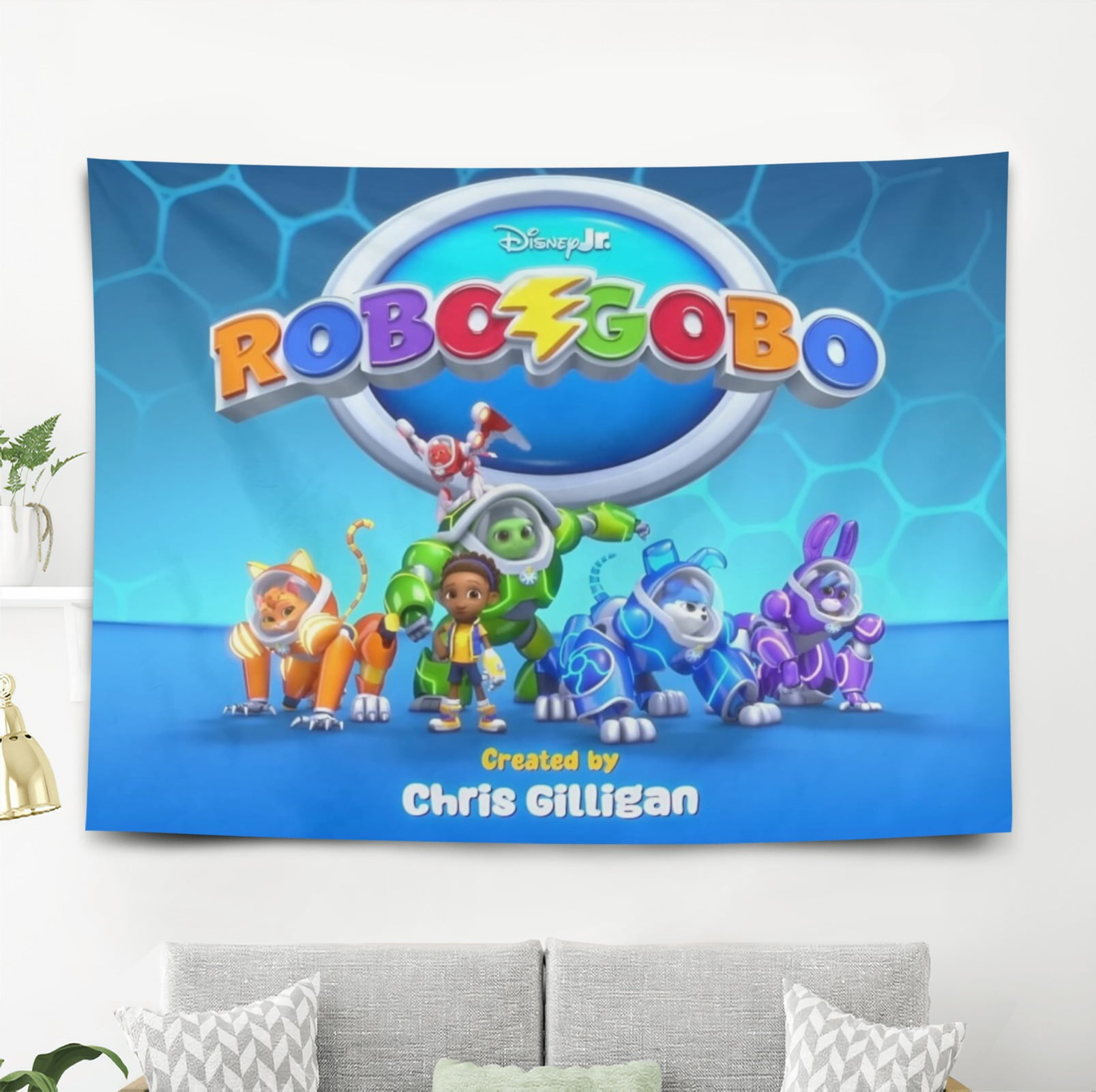 RoboGobo-Theme Anti-pilling Tapestry Gift Wall Hanging Backdrop for ...