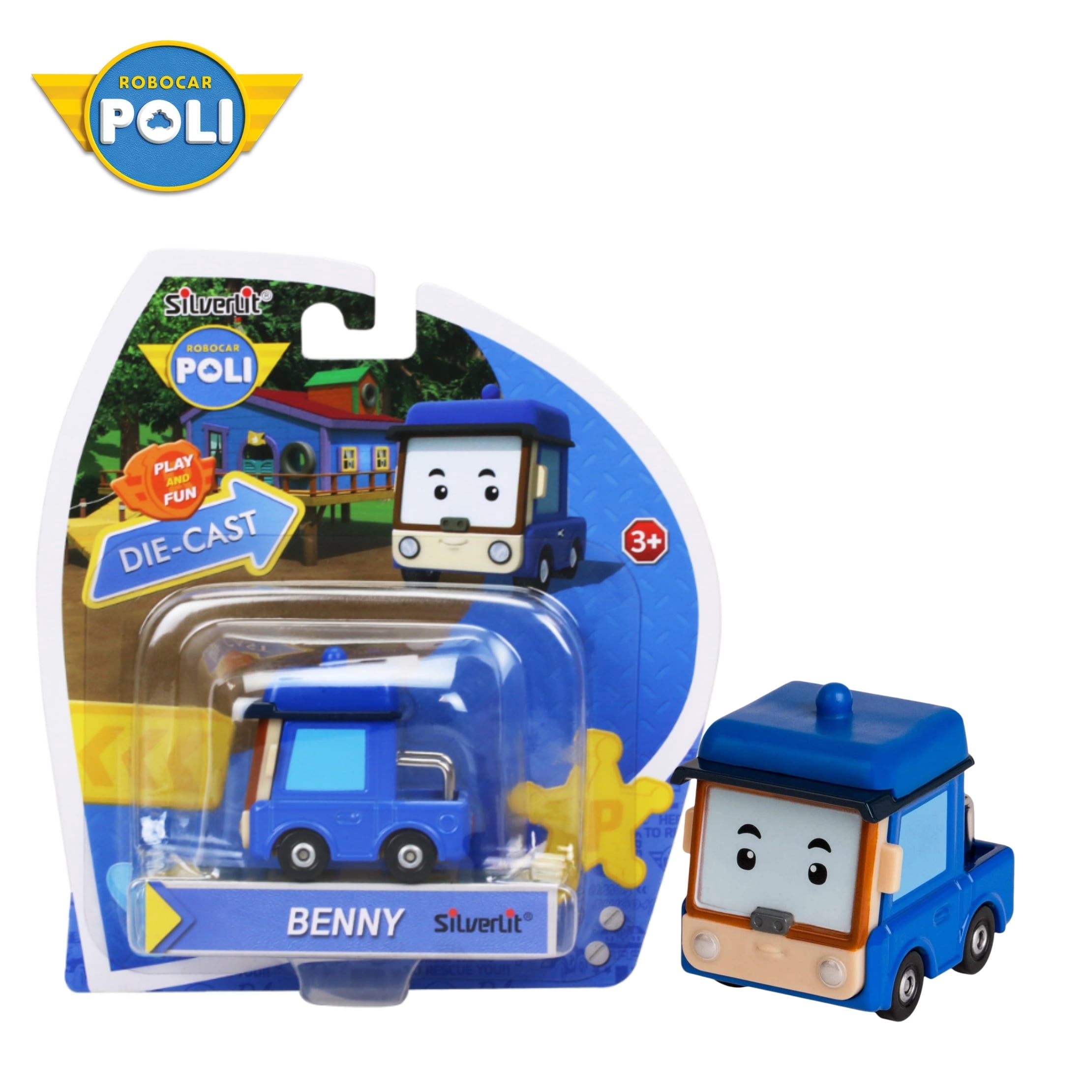 Robocar Poli, Benny DIE-CAST Metal Toy Cars, Mini Truck Toys Diecast ...