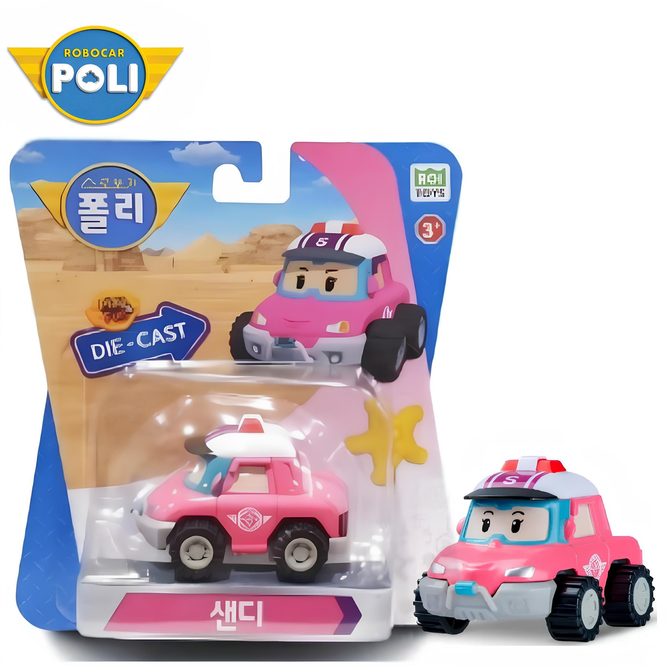 Robocar Poli Die-Cast Sandy Rescue Vehicle Gift for Kids Ages 3-9 Year ...