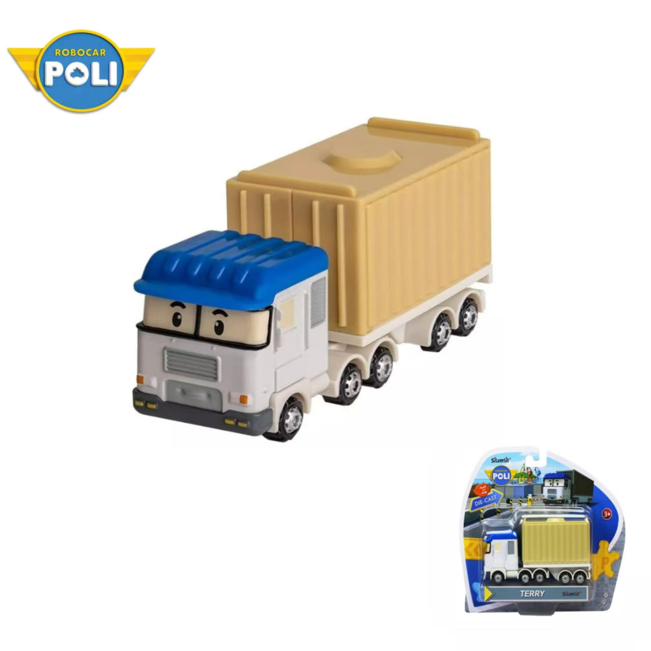 Robocar Poli Die-Cast Terry Vehicle Kids Rescue Toy Gift Ages 3-9 ...