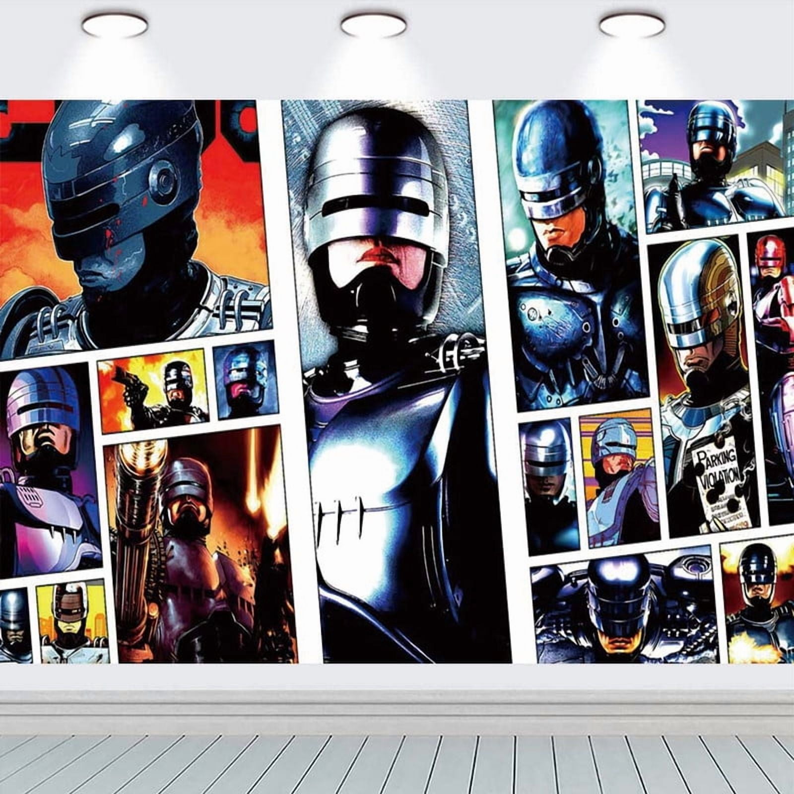 Robocop Backdrop Banner Party Supplies Poster Movie Theme Background ...
