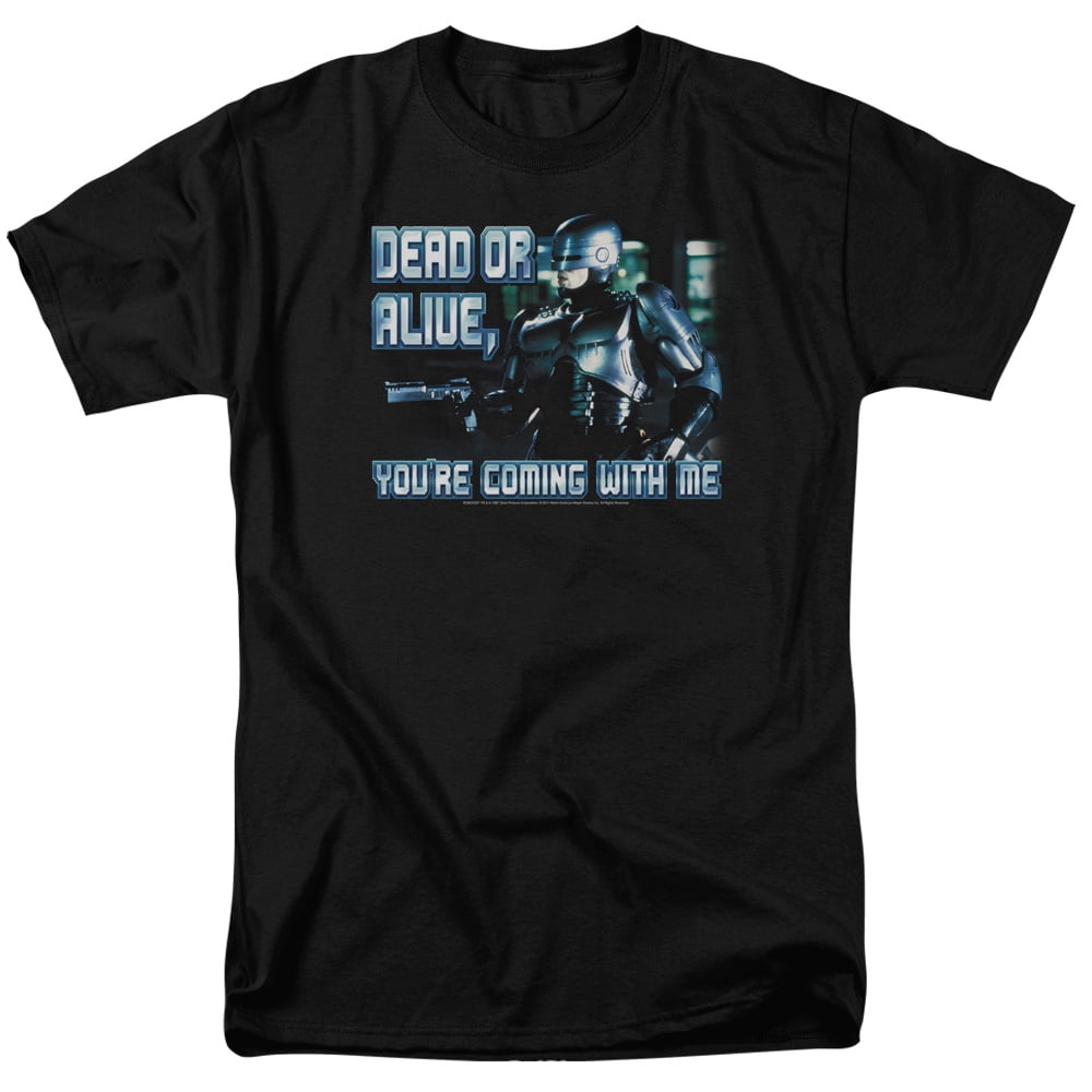 Robocop Dead Or Alive Mens Short Sleeve Shirt (Black, ) - Walmart.com